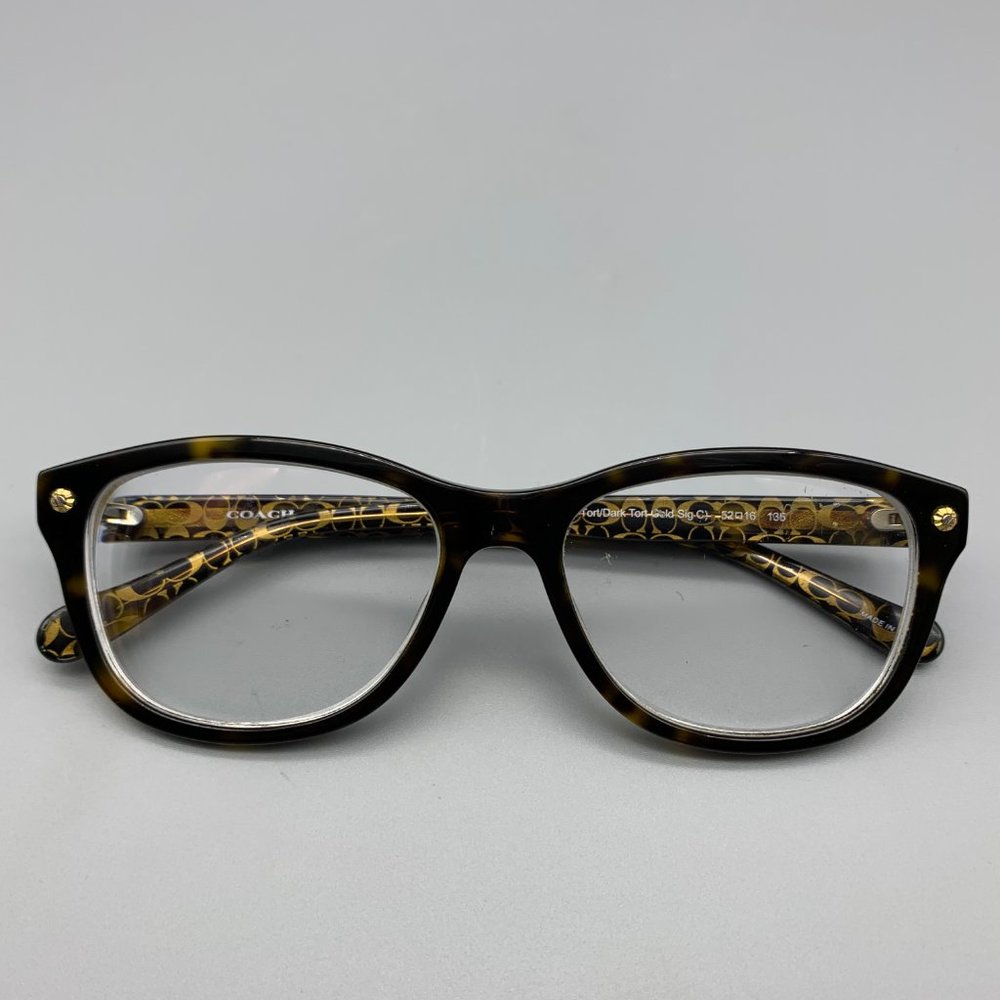 Coach Hc6095 Dark Tortoise With Gold Signature C Full… - Gem